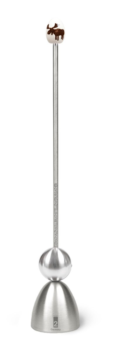 Clack Original Æggeåbner - Elg - Mål: Ø: 4 cm, h: 24 cm