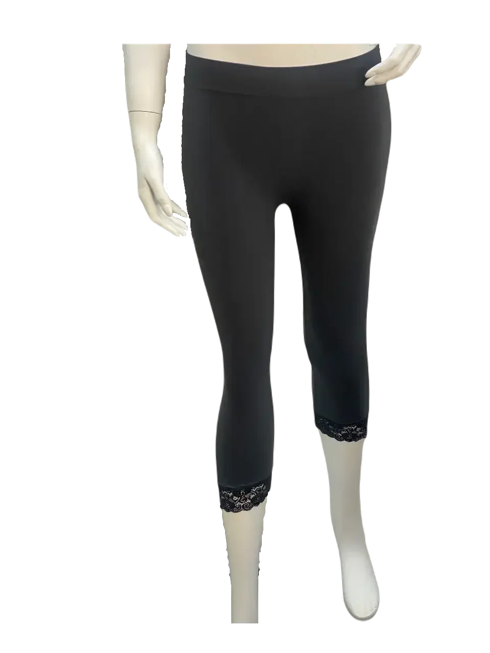 Tim og Simonsen│Leggings i grå med blonde 3/4 længde. Bestil her