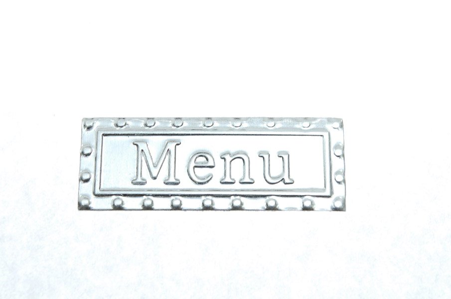 Skilt - MENU 4 cm. - 12 stk. - Konfirmation - Design Og Handelshuset